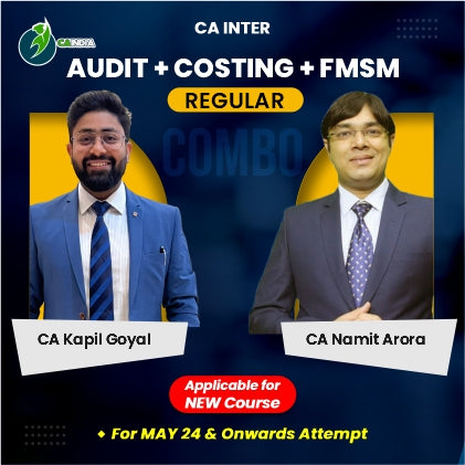 CA Inter Cost & FM-SM by CA Namit Arora and Audit by CA Kapil Goyal – CA INDIA