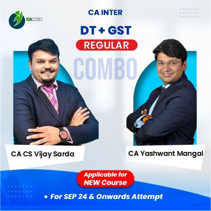 CA Inter Regular Batch DT by CA Vijay Sarda and GST by CA Yashvant Man – CA INDIA