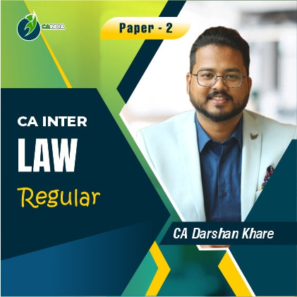 CA Inter Law Regular Course by CA Darshan Khare – CA INDIA