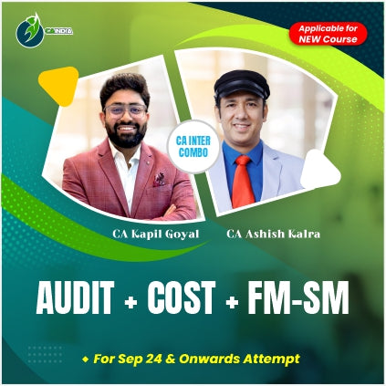 CA Inter Costing, FM-SM by CA Ashish Kalra and Audit by CA Kapil Goyal – CA INDIA