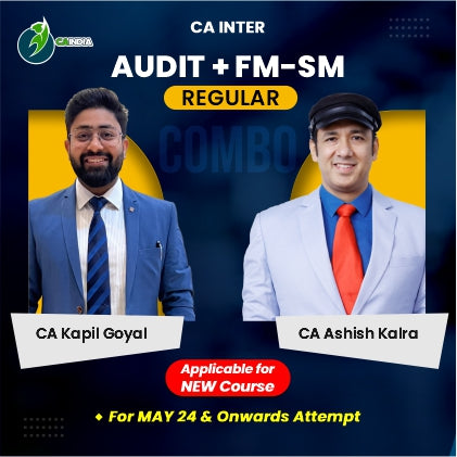 CA Inter Audit by CA Kapil Goyal and FM-SM by CA Ashish Kalra - Online ...